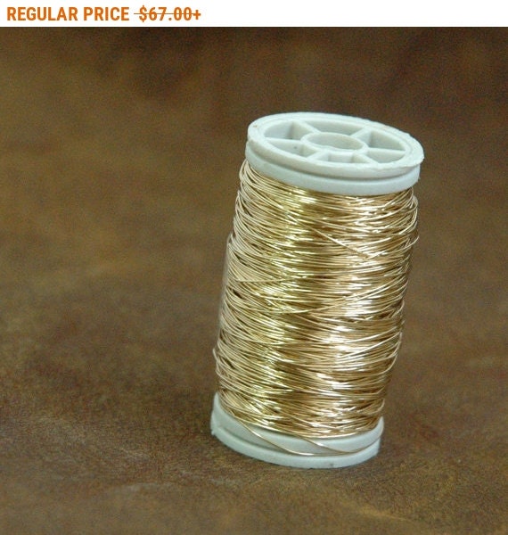 Bobine Fil Gold filled très souple 28g 20 g par Yoola sur Etsy
