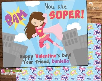 Superhero valentine | Etsy