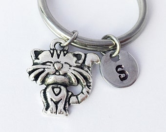 Cat keychain | Etsy