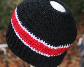 Crochet PonyTail Hat: Gelato Adult by Alliehats on Etsy