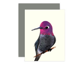 Hummingbird card | Etsy