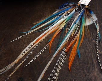 Long Feather Hair Extensions Craft Rooster by featherswholesale