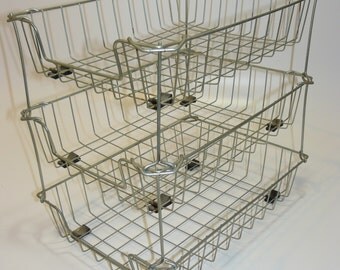 Wire file basket | Etsy
