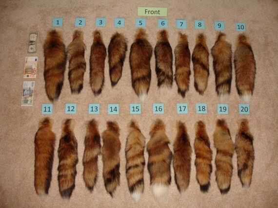 Eco Friendly Red Fox Tails