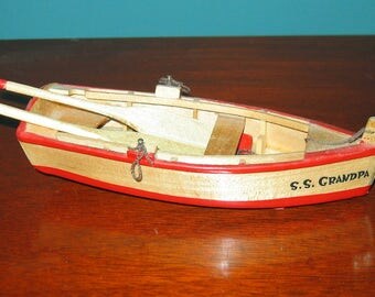Wooden Ship Model PIRATE SHIP with Jolly Rogers 13 Long