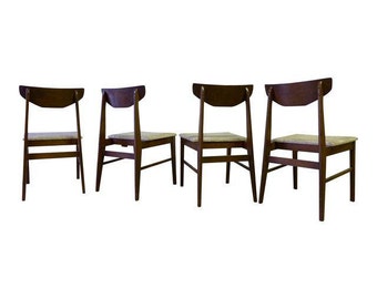 Walnut dining chairs | Etsy