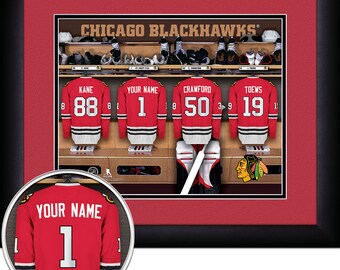 Blackhawks frame | Etsy
