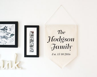 Handmade Medium CUSTOM Wall Banner Medium Custom Hanging
