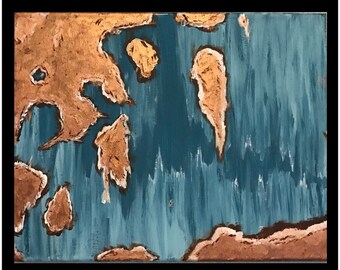 Geode painting | Etsy