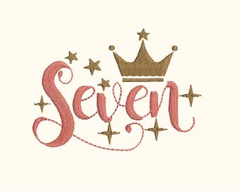 Number with crown | Etsy