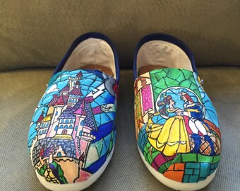 Unique stained glass shoes related items | Etsy
