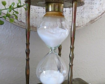 Items similar to 1pcs 26X65mm Silver Plated Brass Sand Timer Hour Glass ...