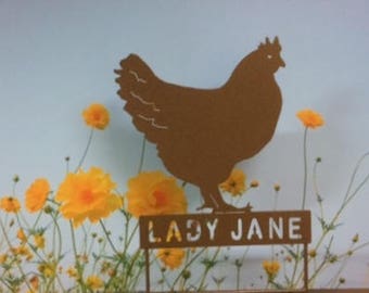 Chicken grave marker | Etsy