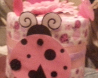 Ladybug diaper cake | Etsy