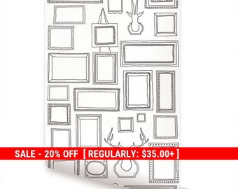 Unique frame wall decal related items | Etsy