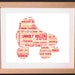 Personalised Double Bass Word Art Gift