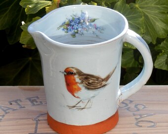 Pitcher with birds | Etsy