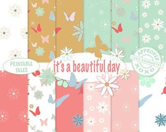 Commercial Use Digital Papers Clip Art by PrintableTales on Etsy