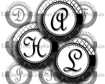 50% Off Sale Alphabet Bottle Cap Images by EndlessTimeGraphics