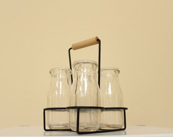 Milk bottle carrier | Etsy