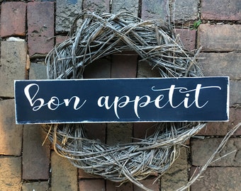 Bon appetit sign | Etsy