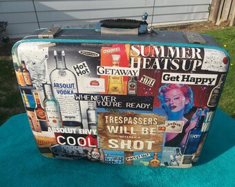 Liquor suitcase | Etsy