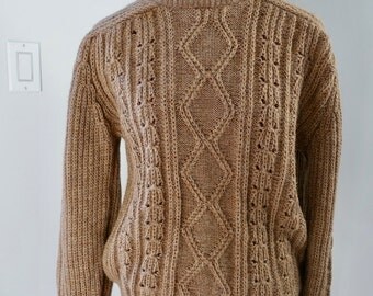 Open weave sweater | Etsy