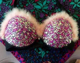 Furry bra | Etsy