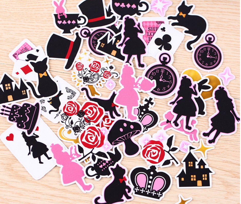 36 Pcs Alice in Wonderland Sticker Alice in Wonderland