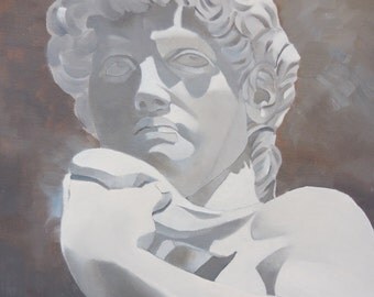 Banksy canvas Fat David Statue Street Art Grafitti Premium