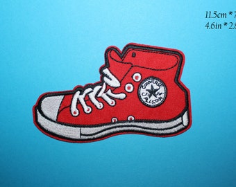 Embroidered converse | Etsy