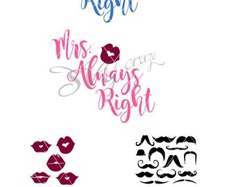 Mr and mrs svg | Etsy