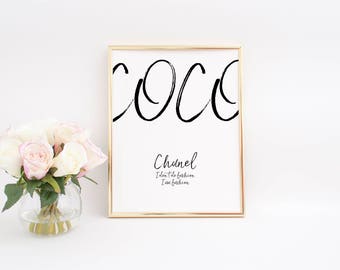 Coco chanel quotes | Etsy