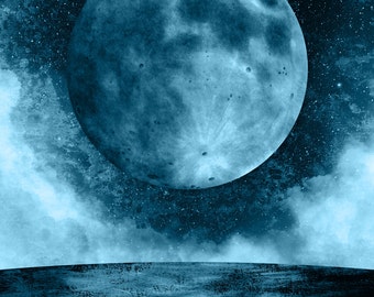 Realistic moon | Etsy