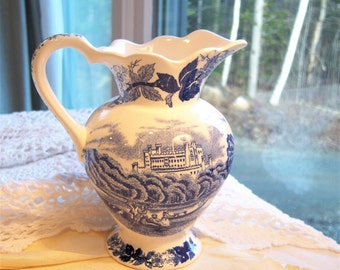 Blue transfer ware | Etsy