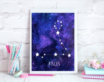 Pisces art | Etsy