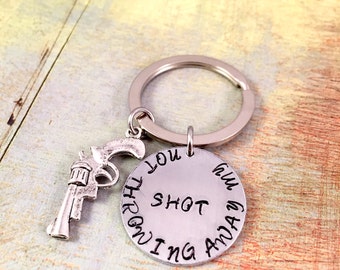 Hamilton Musical Keychain I'm Not Throwing Away My Shot