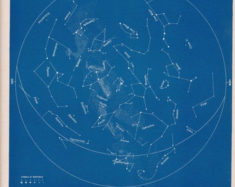 Antique star chart | Etsy