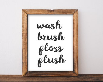 Flush sign | Etsy