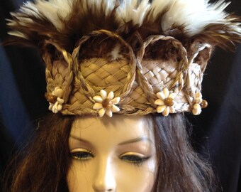 Tahitian & Cook Islands Headpiece Perfect For Soloist