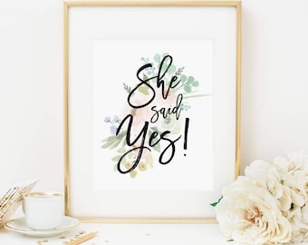 She said yes | Etsy