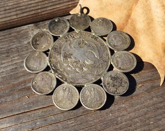 Real coin necklace | Etsy