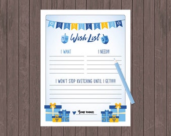 Hanukkah printable | Etsy