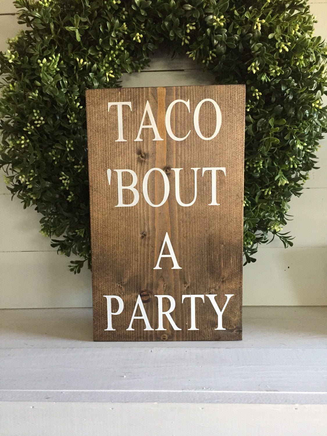 Taco 'bout a party Taco sign Wedding Taco Bar sign