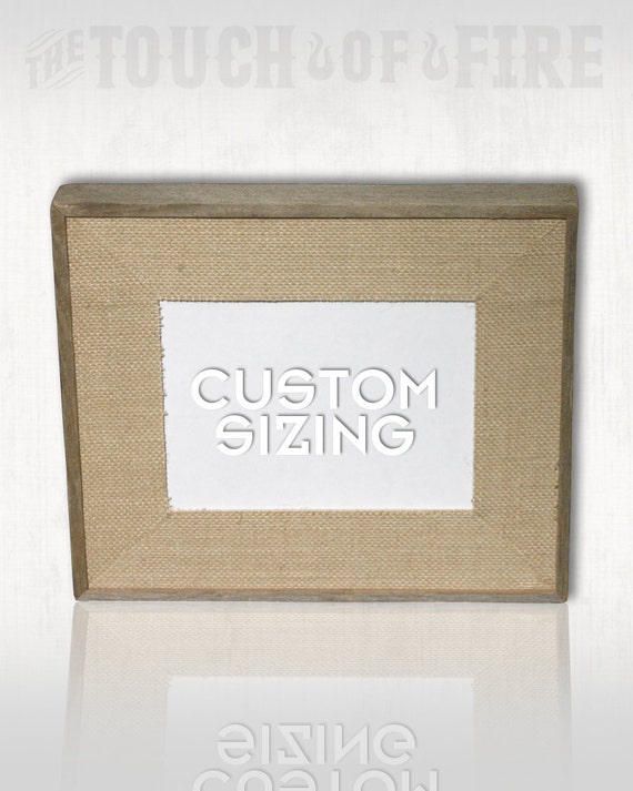 Rustic Burlap Picture Frame