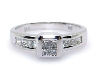 Invisible set ring | Etsy