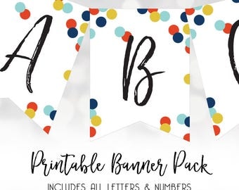 Alphabet confetti | Etsy