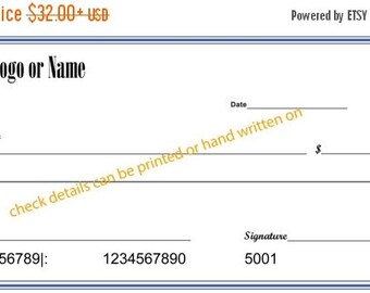 Unique large check related items | Etsy