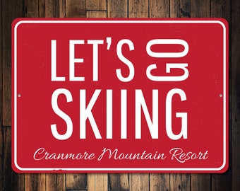 Welcome Mountain Lodge Sign Personalized Family by LiztonSignShop