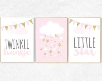 Pink gold nursery | Etsy